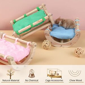 JanYoo Guinea Pig Bed Hideout for Cage Accessories and Toys Hammock Bunnies Bearded Dragon