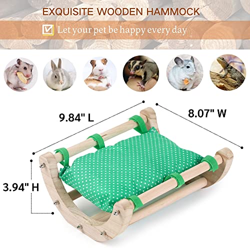 JanYoo Guinea Pig Bed Hideout for Cage Accessories and Toys Hammock Bunnies Bearded Dragon