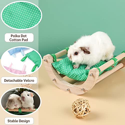 JanYoo Guinea Pig Bed Hideout for Cage Accessories and Toys Hammock Bunnies Bearded Dragon