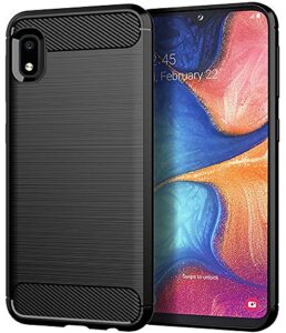 galaxy a10e case, samsung a10e case, asmart shock absorption galaxy a10e phone case slim tpu bumper cover soft flexible galaxy a10e skin lightweight protective case for samsung galaxy a10e, black