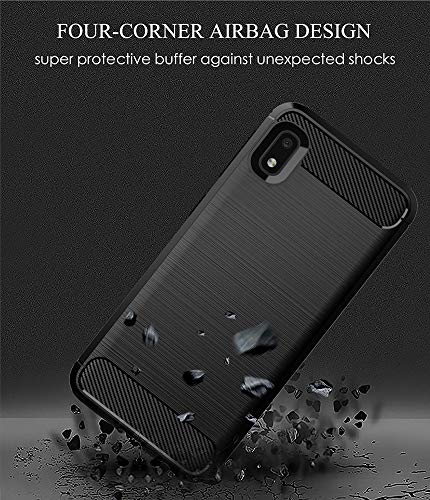 Galaxy A10E Case, Samsung A10E Case, Asmart Shock Absorption Galaxy A10E Phone Case Slim TPU Bumper Cover Soft Flexible Galaxy A10E Skin Lightweight Protective Case for Samsung Galaxy A10E, Black