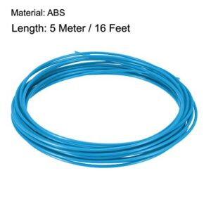 uxcell 3D Pen Filament Refills,16Ft,1.75mm ABS Filament Refills,Dimensional Accuracy +/- 0.02mm,for 3D Printer,Light Blue