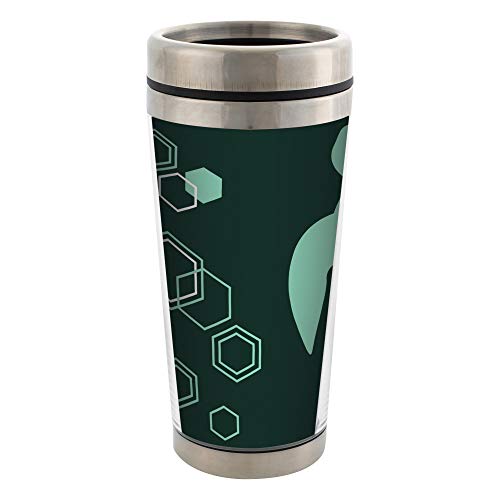 Colorful Turtles Stainless Steel 16 oz Travel Mug with Lid