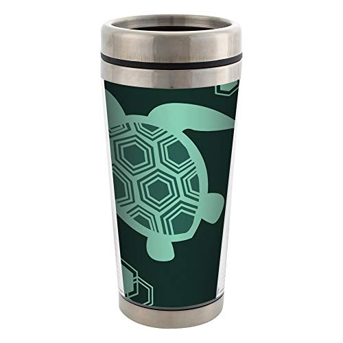 Colorful Turtles Stainless Steel 16 oz Travel Mug with Lid