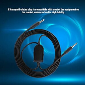 Replacement Audio Cable for Gaming Headset 2M 3.5mm Gold Plated Weaving Audio Cord for Logitech Astro A10 Astro A40 Gaming Headset