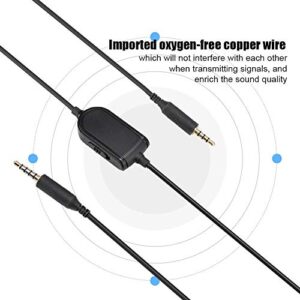 Replacement Audio Cable for Gaming Headset 2M 3.5mm Gold Plated Weaving Audio Cord for Logitech Astro A10 Astro A40 Gaming Headset