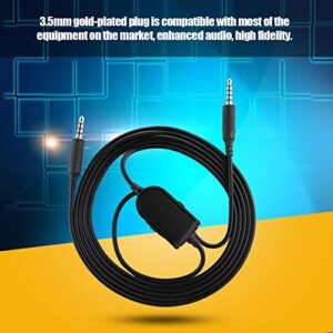 Replacement Audio Cable for Gaming Headset 2M 3.5mm Gold Plated Weaving Audio Cord for Logitech Astro A10 Astro A40 Gaming Headset