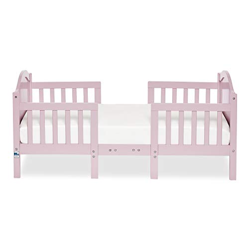 Dream On Me Portland 3 In 1 Convertible Toddler Bed in Pink, Greenguard Gold Certified, 56x29x28 Inch (Pack of 1)