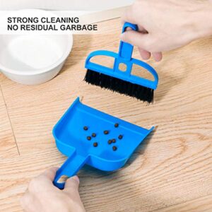 POPETPOP Mini Dustpan and Brush Set Portable Small Cage Cleaner for Guinea Pigs Cats Hedgehogs Hamsters Chinchillas Rabbits Reptiles (Random Color)