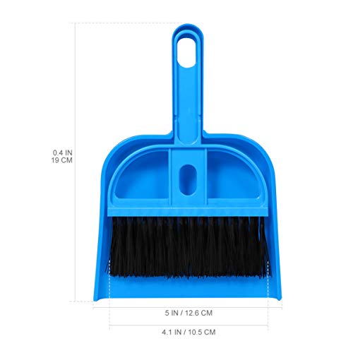 POPETPOP Mini Dustpan and Brush Set Portable Small Cage Cleaner for Guinea Pigs Cats Hedgehogs Hamsters Chinchillas Rabbits Reptiles (Random Color)