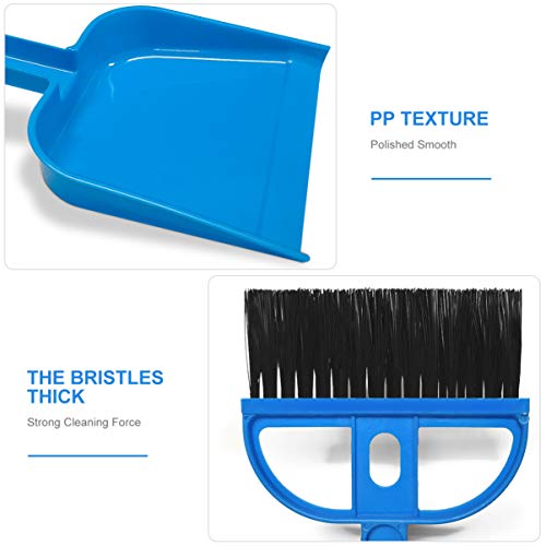 POPETPOP Mini Dustpan and Brush Set Portable Small Cage Cleaner for Guinea Pigs Cats Hedgehogs Hamsters Chinchillas Rabbits Reptiles (Random Color)