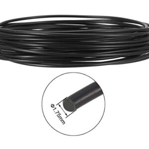 uxcell 3D Pen Filament Refills,16Ft,1.75mm PCL Filament Refills,Dimensional Accuracy +/- 0.02mm,for 3D Printer,Black