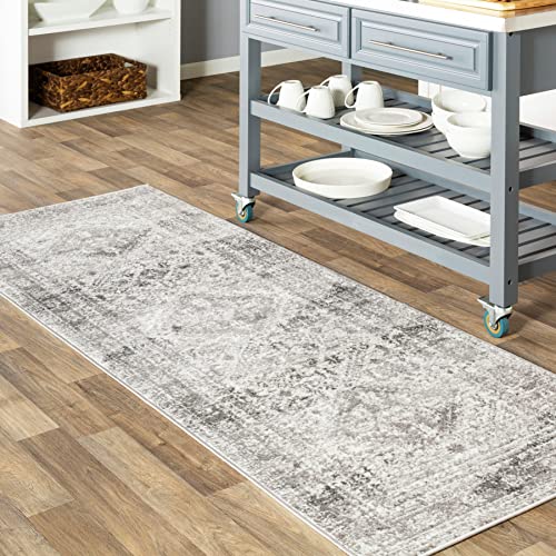 Artistic Weavers Desta Vintage Oriental Runner Area Rug,2'7" x 7'3",Charcoal