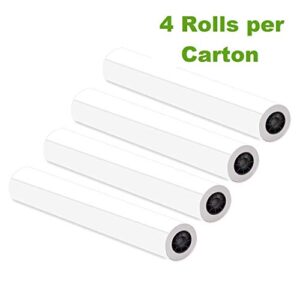 EcoChit 24" x 150' Plotter Paper Rolls 92 Bright 20lb 2" Core, 4 rolls - Every Case Plants Two Trees