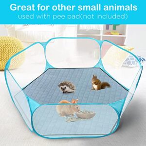 PrimePets Small Animal Cage Tent, Hamster Pet Playpen, Guinea Pig Cage Yard, Waterproof Foldable Outdoor/Indoor Pop Open Exercise Fence, Yard Fence for Baby Chicken Hedgehogs