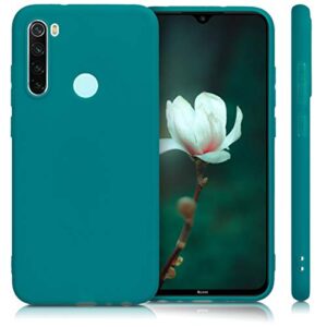 kwmobile Case Compatible with Xiaomi Redmi Note 8 (2019/2021) Case - Soft Slim Protective TPU Silicone Cover - Teal Matte