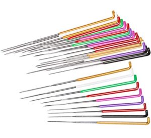 mayboos 35 pcs needle felting needles,wool felting supplies with 4 types star,twisted,cone,triangular felting needles color coded wool felting needles tool kit with needle box