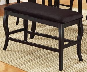 milton greens stars dacron fabric, black counter height bench,