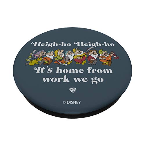 Disney Snow White Seven Dwarfs It's Home From Work We Go PopSockets PopGrip: Swappable Grip for Phones & Tablets