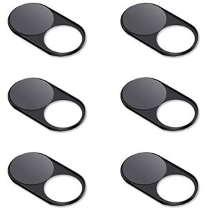 cloudvalley upgrade magnetic webcam cover, [6-pack] 0.023 inch metal camera cover slide for mac, ipad, macbook pro, macbook air, laptops, pc/computer, tablets, web blocker protect your privacy