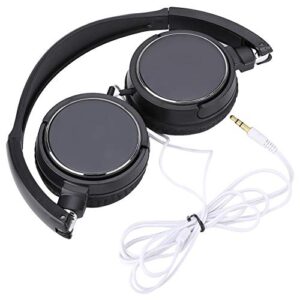 Over-Ear Headphones, Foldable Compact Wired Headset, Easy to Adjust/Sports/Lightweight Stereo HiFi Music Headphone Support TF Card