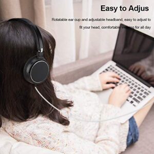 Over-Ear Headphones, Foldable Compact Wired Headset, Easy to Adjust/Sports/Lightweight Stereo HiFi Music Headphone Support TF Card