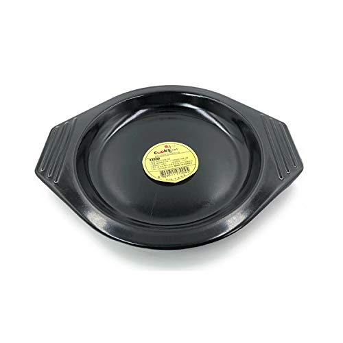 Jovely Korean Cooking Premium Ceramic Stone Bowl(Dolsot or Ddukbaegi) Diameter 6.3'' High 2.95'' Sizzling Hot Pot for Korean food such as Bibimbap and Soup (with Tray and Special Bowl Tongs Set)