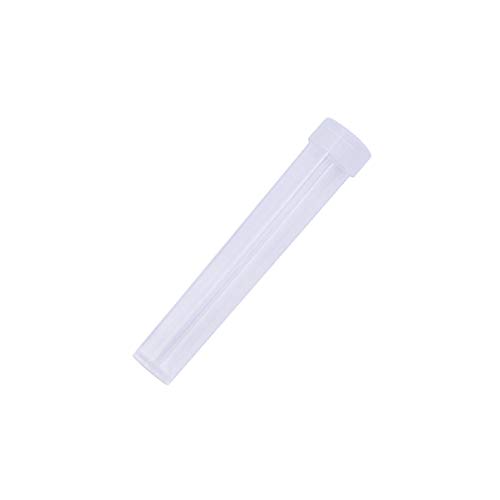 HEALLILY Cross Stitch Needle Tube Plastic Clear Holder Accessories Organizer Needles Dispenser for Embroidery Sewing 10 pcs