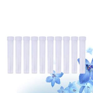 HEALLILY Cross Stitch Needle Tube Plastic Clear Holder Accessories Organizer Needles Dispenser for Embroidery Sewing 10 pcs