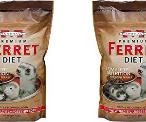 Marshall Premium Ferret Diet Food, 4 Pound, 2 Pack