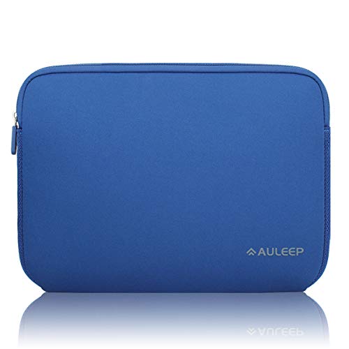 AULEEP 15-15.6 Inch Laptop Sleeves, Neoprene Notebook Computer Pocket Tablet Carrying Sleeve/Water-Resistant Compatible Laptop Sleeve for Acer/Asus/Dell/Lenovo/HP, Dark Blue