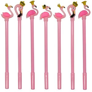 maydahui 28pcs crown flamingo shaped rollerball pen black gel ink pens cute animal design for office school home