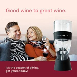 Wine Aerator by Invinety | All in one Diffuser, Decanter and Oxygenator | Enhance Wine Flavors with a Smoother Finish | Premium Aerating Decanter