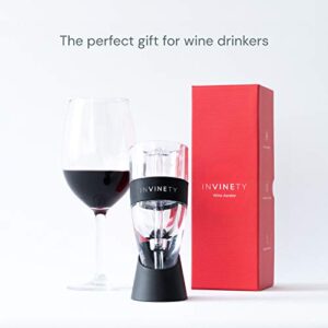 Wine Aerator by Invinety | All in one Diffuser, Decanter and Oxygenator | Enhance Wine Flavors with a Smoother Finish | Premium Aerating Decanter