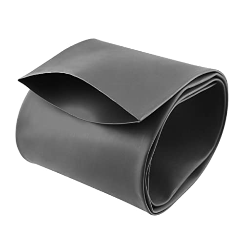 Electrical Buddy Heat Shrink Tubing 1M Black 70mm Diameter 110mm Flat Width 2:1 Polyolefin Tube Sleeving