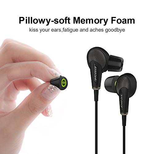 12 Pieces Replacement Ear Tips for Sennheiser CX 600 BT Link Dream Premium Memory Foam Earbuds Tips Updated Dustproof Durable Noise Reducing Eartips for Most 3.7-4.5 mm in-Ear Earphones