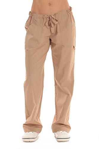 Just Love Cargo Solid Scrub Pants for Women 6826-KHA-XL Khaki