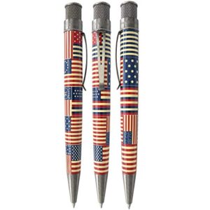 retro 1951 tornado vintage metalsmith, rollerball pen, patriot (vrr-1961)