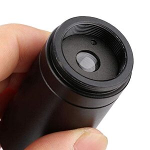 Hakeeta Microscope Adapter, 0.5X C-Mount Reduction Lens Eyepiece Lens 23.2mm Mounting with 30mm 30.5mm Ring Adapter Applicable for Biomicroscope Stereo Microscope, CCD Camera and Digital Eyepiece.