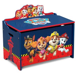 delta children deluxe toy box, paw patrol