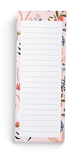 Jot & Mark Shopping List Pads Floral Print | Elegant Notepads for Groceries and To-Do Lists (Set of 3)