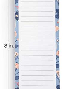 Jot & Mark Shopping List Pads Floral Print | Elegant Notepads for Groceries and To-Do Lists (Set of 3)