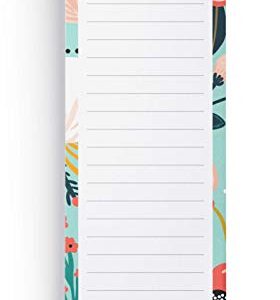 Jot & Mark Shopping List Pads Floral Print | Elegant Notepads for Groceries and To-Do Lists (Set of 3)