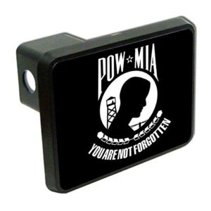 slap-art pow mia military 2" tow trailer hitch cover plug