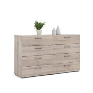 tvilum austin 8 drawer double dresser, truffle