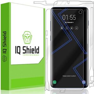 Straight Talk Samsung Galaxy S10 SM-G973U - 128GB - Prism White (Unlocked) Bundle with Samsung Charging Pad & Installed Armor Suit Screen Protector Plus a Spigen Clear Case Bundle