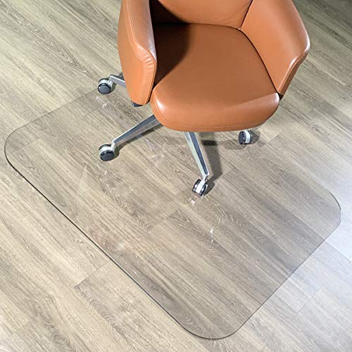 [UpgradedVersion] Crystal Clear 1/5" Thick 47" x 40" Heavy Duty Hard Chair Mat, Can be Used on Carpet or Hard Floor