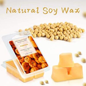 SCENTORINI Scented Wax Melts, Wax Cubes, Scented Soy Wax Melts, 8x2.5 oz, Pumpkin, Apple & Cinnamon, Winter Cedarwood, Mint & White Jasmine, Coconut & Vanilla, Black Pomegranate, Mediterranean Fig