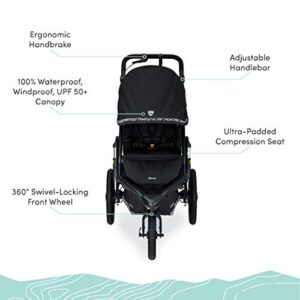 BOB Gear Alterrain Pro Jogging Stroller, Lunar - Ultra-Reflective Accents