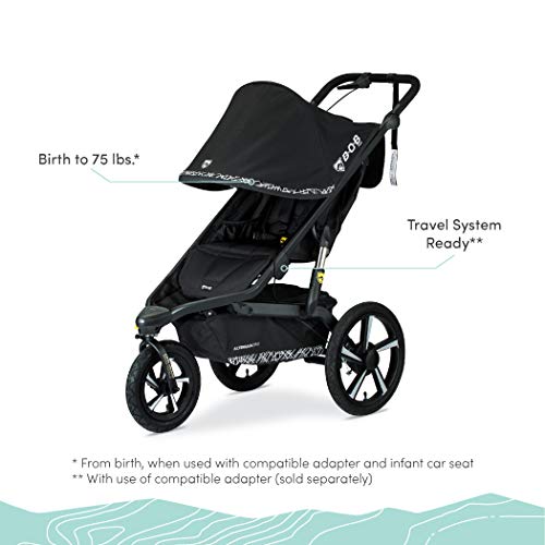 BOB Gear Alterrain Pro Jogging Stroller, Lunar - Ultra-Reflective Accents